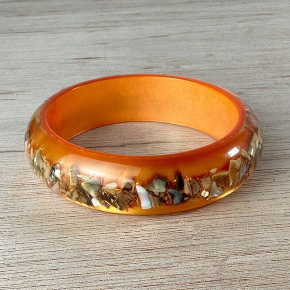 Unbranded | Jewelry | Vintage 6s Dome Lucite Moonglow Bangle Bracelet ...